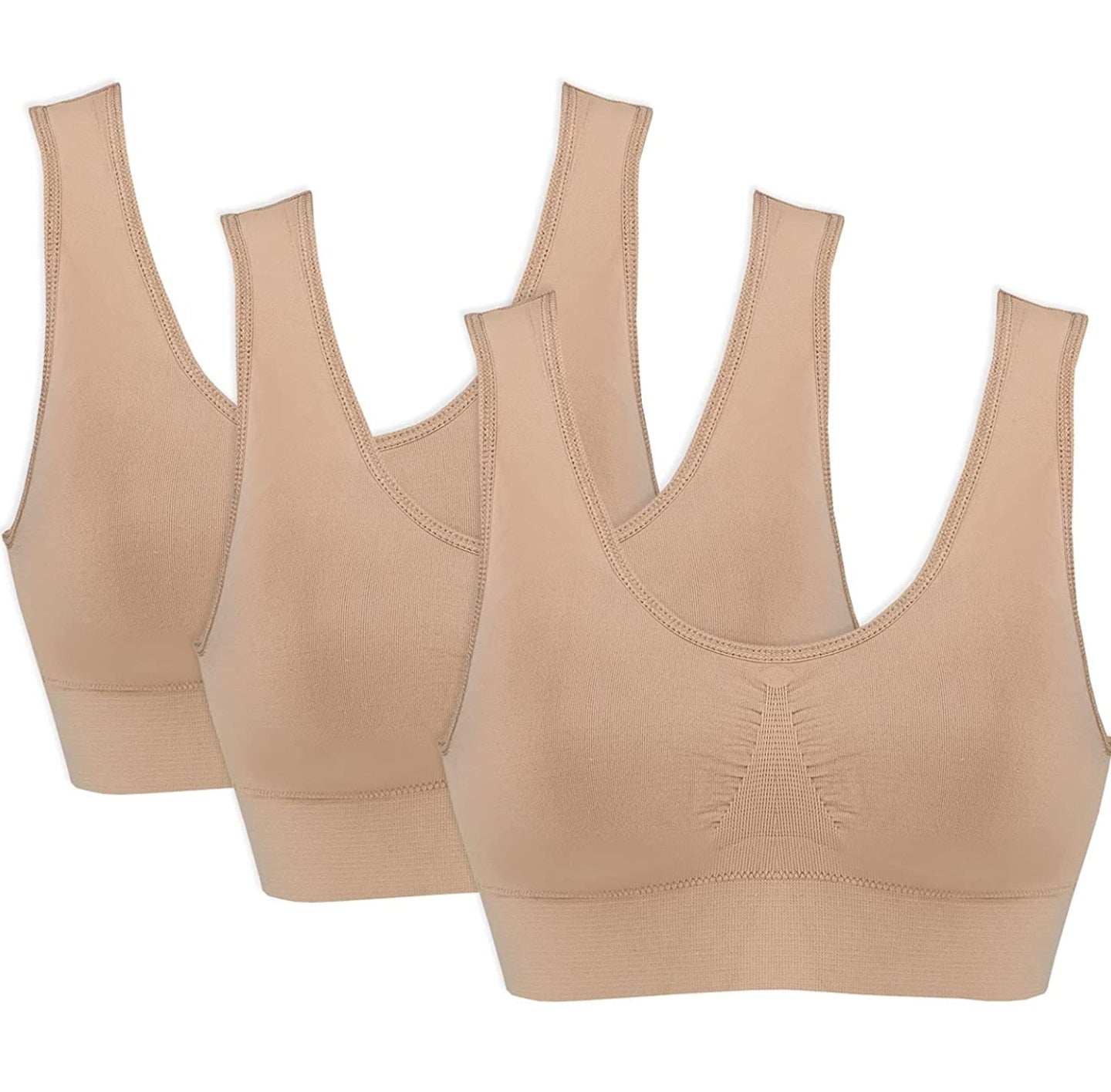 3 Pack Padded - Nude – The Genie Bra